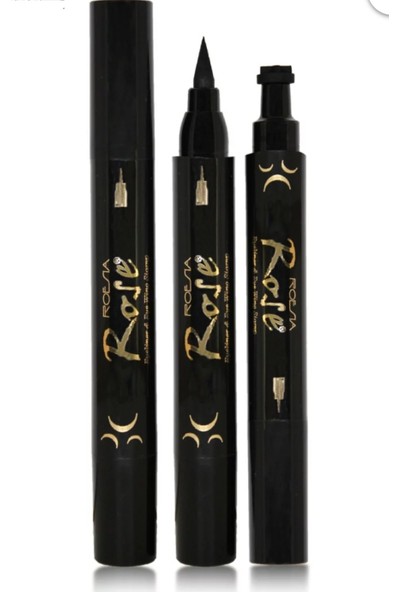 Rose Bir Tarafı Kalem Bir Tarafı Hilal Baskılı Eyeliner