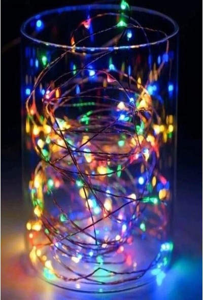 Onetick Peri LED Pilli 100 LED Süs Rgb Mix 10 M