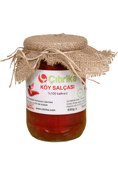Çıtırika Köy Salçası 1,1 kg