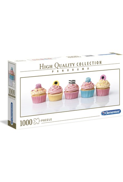 Clementoni - 1000 Parça High Quality Panorama Yetişkin Puzzle - Licorice Cupcakes Clementoni - 1000 Parça High Quality Panorama Yetişkin Puzzle - Licorice Cupcakes