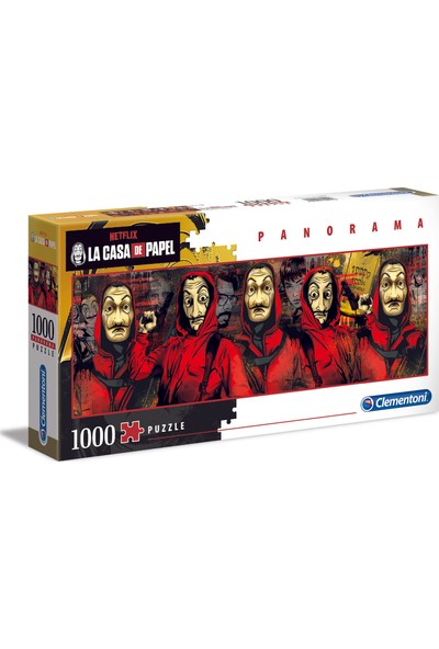 Clementoni - 1000 Parça La Casa De Papel Yetişkin Puzzle - Panorama Clementoni - 1000 Parça La Casa De Papel Yetişkin Puzzle - Panorama