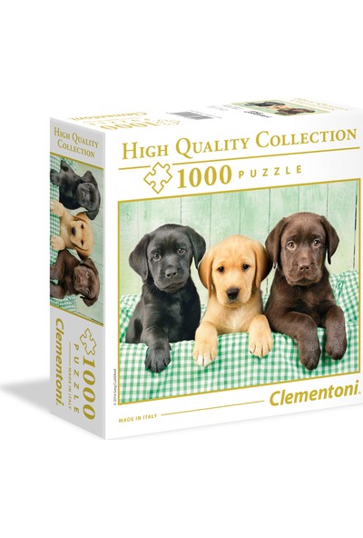 Clementoni - 1000 Parça High Quality Yetişkin Puzzle - Three Labradors Clementoni - 1000 Parça High Quality Yetişkin Puzzle - Three Labradors