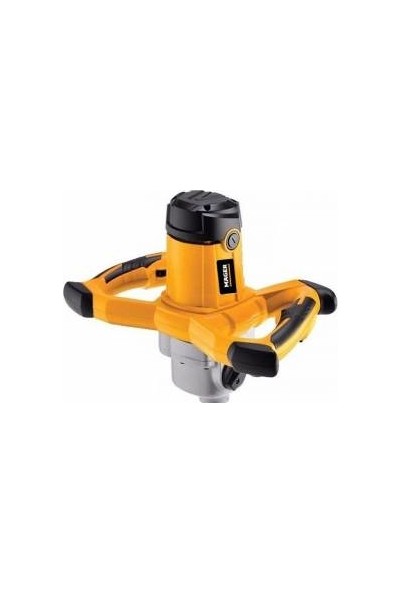 Mager Devir Ayarlı Elektirikli Alçı Boya ve Harç Karıştırıcı Mikser Sarı 2600 W