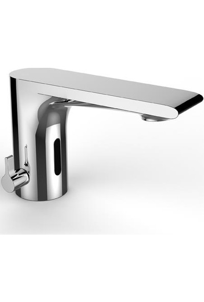 NSK Fotoselli Lavabo Bataryası Elektrikli ve Pilli Krom Çift Su Girişli