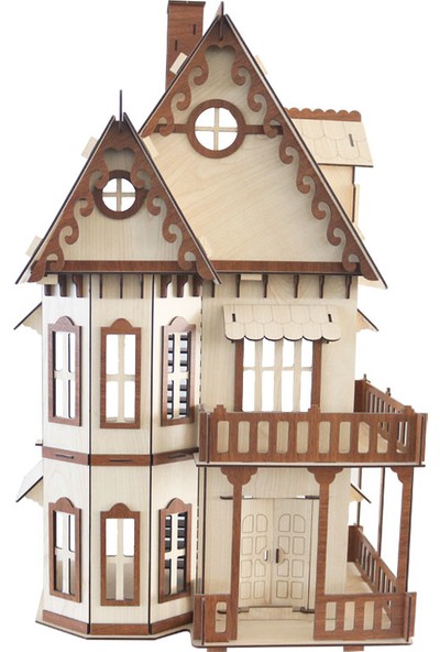 3D Sergi Ahşap Gothic Villa Maketi 165 Parça 3D Sergi Ahşap Gothic Villa Maketi 165 Parça