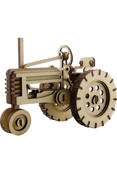 3D Sergi Ahşap Çiftlik Traktör Maketi 129 Parça 3D Sergi Ahşap Çiftlik Traktör Maketi 129 Parça
