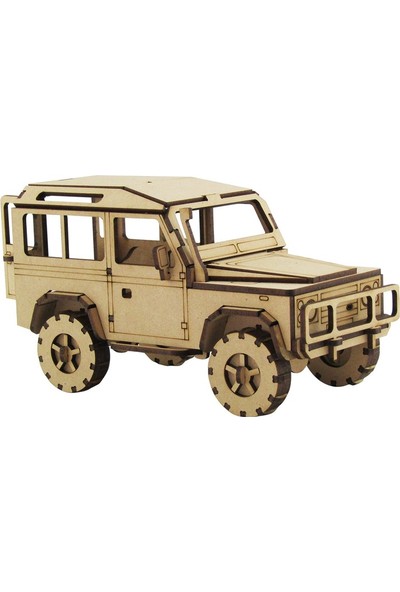 3D Sergi Ahşap LR Defender Jeep Maketi 131 Parça 3D Sergi Ahşap LR Defender Jeep Maketi 131 Parça