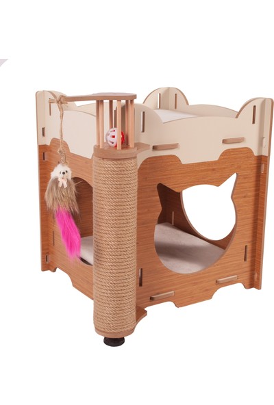 Pati Homes Modüler Kedi Evi + Tırmalama