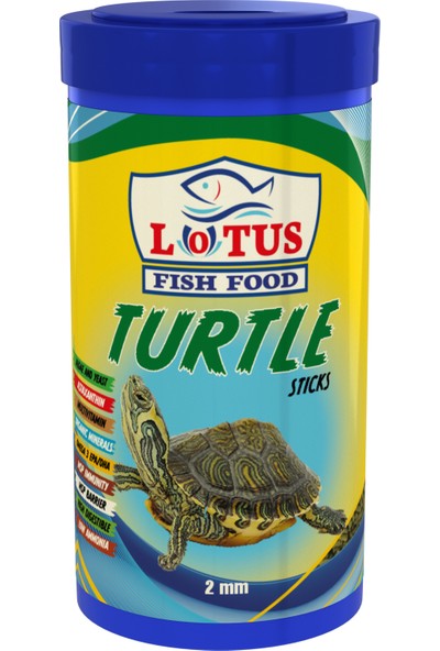 Lotus Turtle Sticks 250 ml Vitamin ve Kalsiyumlu Kaplumbağa ve Sürüngen Yemi Lotus Turtle Sticks 250 ml Vitamin ve Kalsiyumlu Kaplumbağa ve Sürüngen Yemi