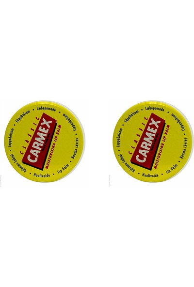 Carmex Klasik Moisturising Lip Balm Kavanoz 7.5g x 2 Adet