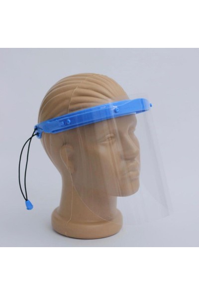 Yüz Koruyucu Siperlik Şeffaf - Siyah