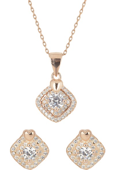 By Barun Kare Taşlı Set Rose By Barun Kare Taşlı Set Rose