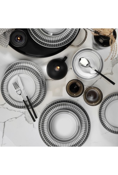 Kütahya Porselen Yasemin 24 Parça Yemek Seti Nano Dek DG370 Kütahya Porselen Yasemin 24 Parça Yemek Seti Nano Dek DG370