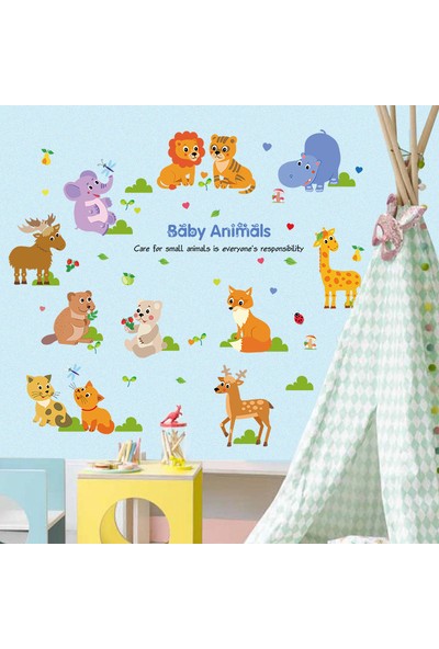Crystal Kids Yavru Hayvanlar Baby Animals Bebek Odası Duvar Süsü Crystal Kids Yavru Hayvanlar Baby Animals Bebek Odası Duvar Süsü