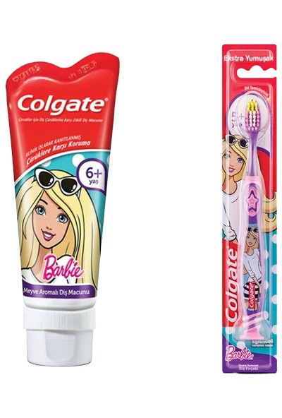 Colgate Barbie Diş Macunu 75 ml + Barbie Diş Fırçası Colgate Barbie Diş Macunu 75 ml + Barbie Diş Fırçası