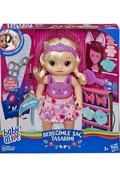 Baby Alive Bebeğimle Saç Tasarımı - Sarışın Baby Alive Bebeğimle Saç Tasarımı - Sarışın