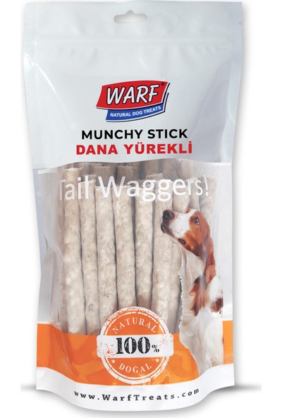 Warf Dana Yürekli Munchy Çubuk 40'lı 400 gr Warf Dana Yürekli Munchy Çubuk 40'lı 400 gr