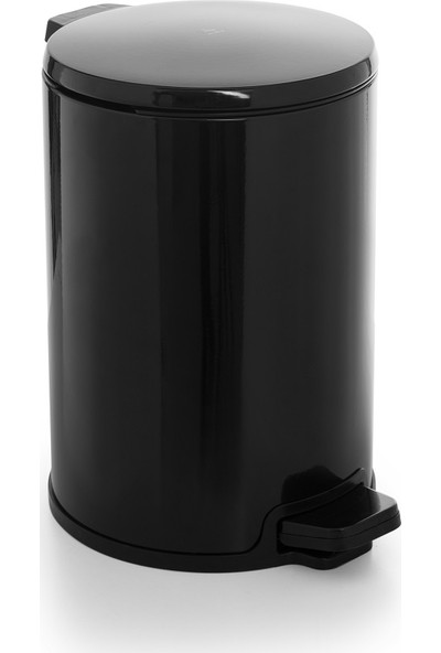 Primanova Cigo Paslanmaz Çelik Çöp Kovası Pedallı 12 Lt. -Siyah