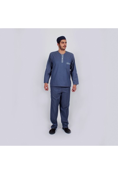 Kanaviçe Hac Umre Kıyafeti Kot Takım