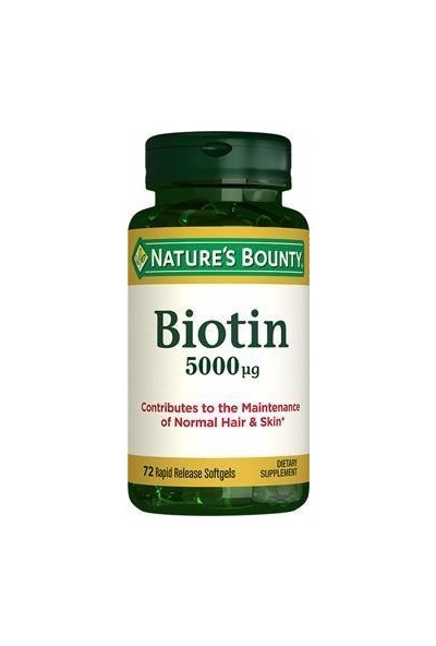 Natures Bounty Biotin 5000 Mg 72 Kapsül