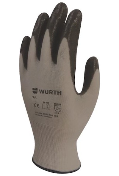 Würth İş Güvenliği Eldiveni Mekanikçi Siyah 9