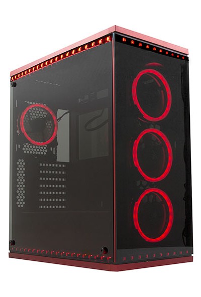 Rampage Temper Pro V5 4 x RGB Fan 6 x RGB Şerit USB 3.0 Tempered Glass Oyuncu Kasası Rampage Temper Pro V5 4 x RGB Fan 6 x RGB Şerit USB 3.0 Tempered Glass Oyuncu Kasası