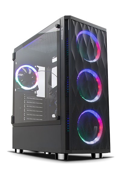 Rampage X-Horse 600W 80 Plus 4 x Rainbow Fan USB 3.0 Siyah Oyuncu Kasası Rampage X-Horse 600W 80 Plus 4 x Rainbow Fan USB 3.0 Siyah Oyuncu Kasası