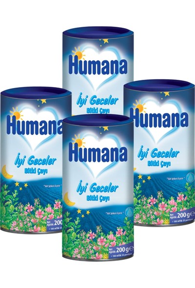 Humana İyi Geceler Bitki Çayı 200 gr x 4 Adet Humana İyi Geceler Bitki Çayı 200 gr x 4 Adet