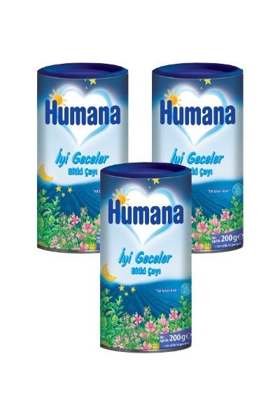 Humana İyi Geceler Bitki Çayı 200 gr x 3 Ade Humana İyi Geceler Bitki Çayı 200 gr x 3 Ade