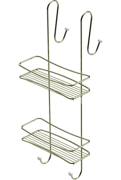 Tekno-tel İKİ KATLI ASMALI BANYO DUŞAKABİN DUŞ RAFI ALTIN SARI BK065 Tekno-tel İKİ KATLI ASMALI BANYO DUŞAKABİN DUŞ RAFI ALTIN SARI BK065