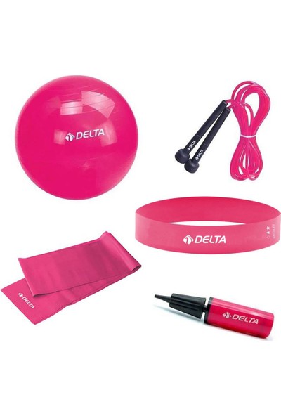 Delta 65 cm Pilates Topu Bandı Aerobik Loop Bant Atlama İpi Pompa Delta 65 cm Pilates Topu Bandı Aerobik Loop Bant Atlama İpi Pompa