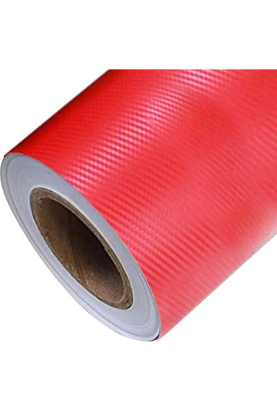 Otografik Kırmızı Karbon Kaplama Folyo Hava Kanallı Otografik Kırmızı Karbon Kaplama Folyo Hava Kanallı