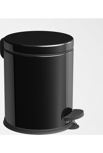 Kapkacakal Siyah 5 lt Pedallı Çöp Kovası