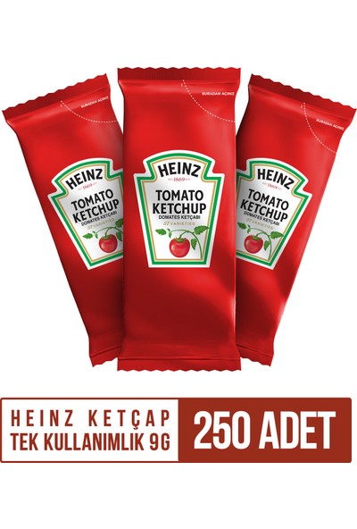 Heinz Ketçap Tek Kullanımlık 9 gr 250 Adet