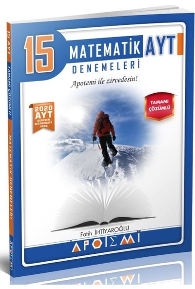 Apotemi Yayınları AYT Matematik Özel 15'li Denemeleri Apotemi Yayınları AYT Matematik Özel 15'li Denemeleri