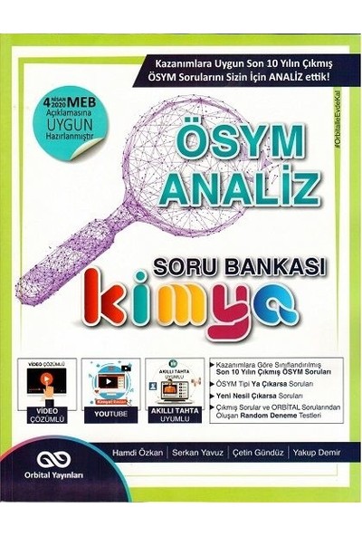 Orbital Yayınları Kimya Ösym Analiz Soru Bankası