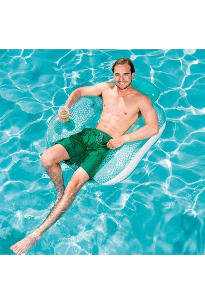 Deniz Yatağı Bardaklı Tek Kişilik Lüx 43097 Mavi