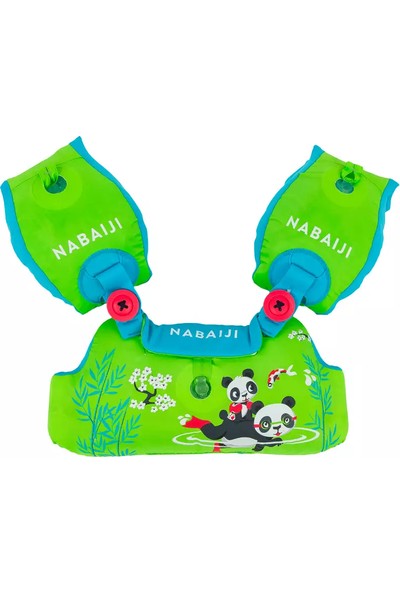 Nabaiji Panda Baskılı Çocuk Şişme Kolluk Yelek Can Yeleği 15 - 30 kg