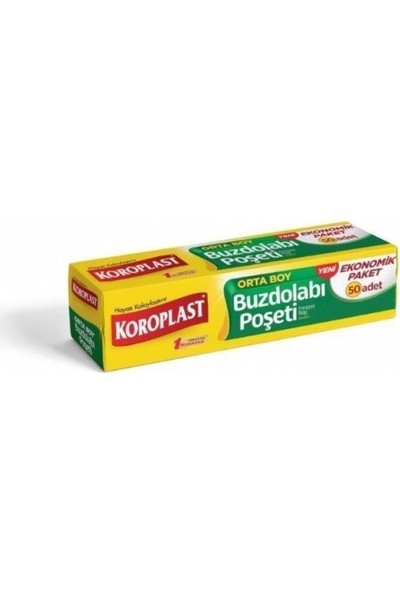 Koroplast Buzdolabı Poşeti Orta Boy 50'li Koroplast Buzdolabı Poşeti Orta Boy 50'li