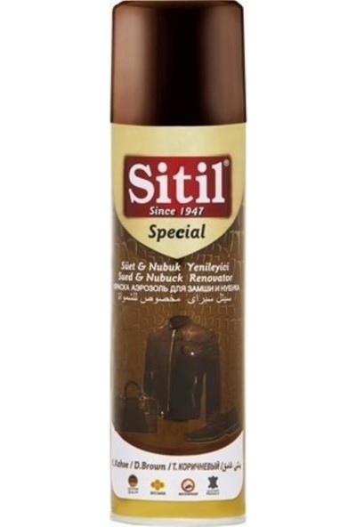 Sitil Süet & Nubuk Sprey Boya Koyu Kahve 250 ml