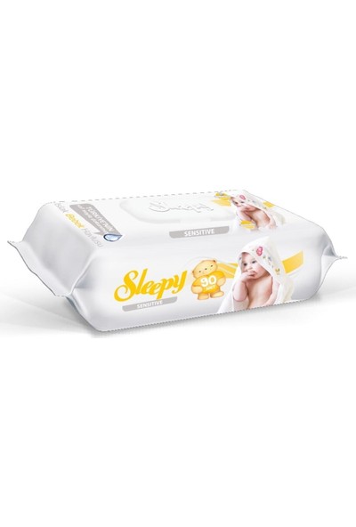 Sleepy Sensitive Kapaklı Islak Havlu 90 Lı Sleepy Sensitive Kapaklı Islak Havlu 90 Lı