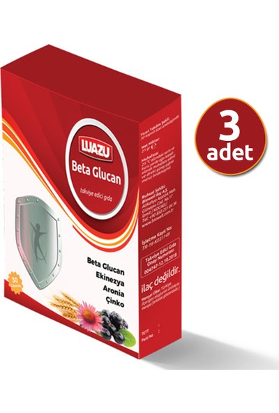 Luazu Beta Glucan x 3 Adet Luazu Beta Glucan x 3 Adet