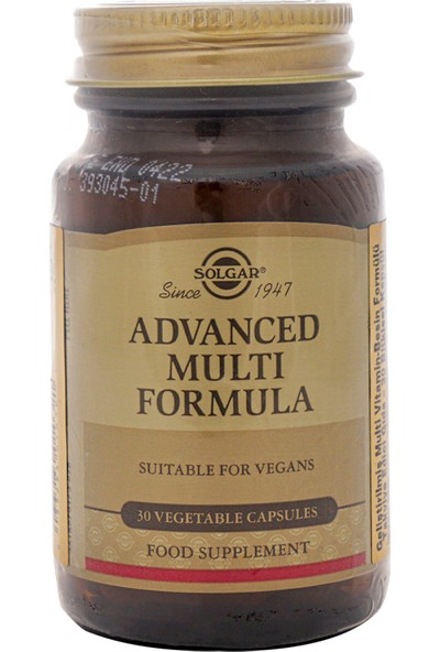 Solgar Advanced Antioxidant Formula 30 Bitkisel Kapsül