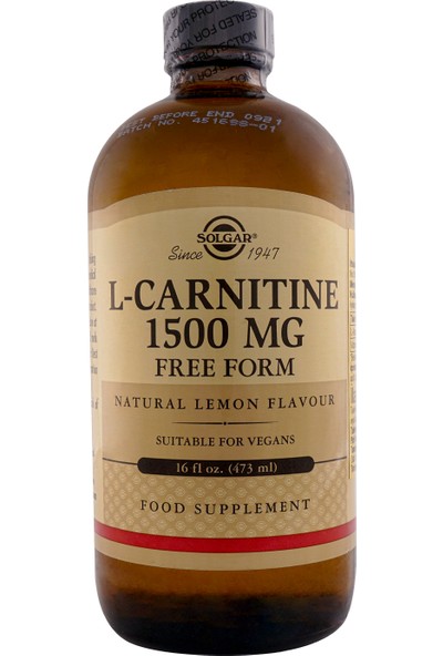 Solgar L-Carnitine 1500 Mg 473 Ml
