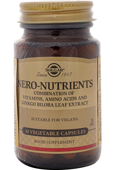 Solgar Nero-Nutrients 30 Kapsül