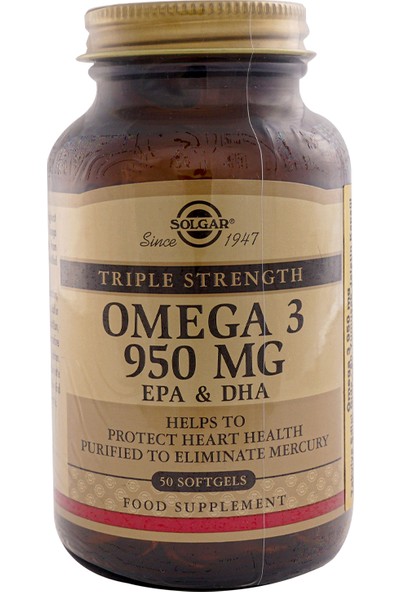 Solgar Omega-3 950 Mg 50 Kapsül
