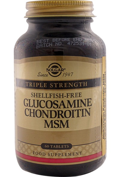 Solgar Glucosamine Chondroitin Msm 60 Tablet Solgar Glucosamine Chondroitin Msm 60 Tablet