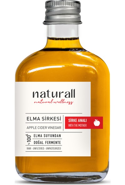 Naturall Doğal Fermente Elma Sirkesi( Sirke Analı) 200 ml