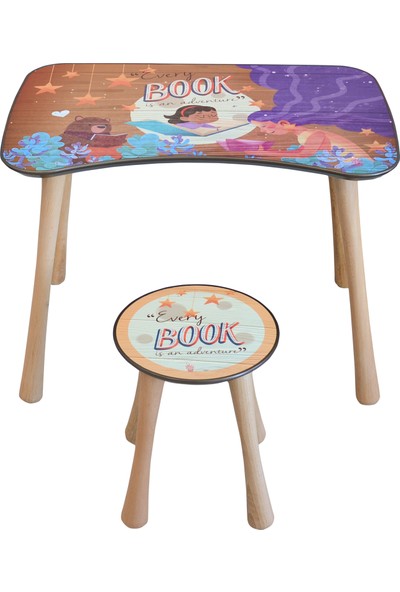 Popcorn Kids Back To School Aktivite Masa Seti Kız