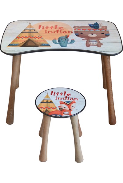 Popcorn Kids Little İndian Aktivite Masa Seti Popcorn Kids Little İndian Aktivite Masa Seti